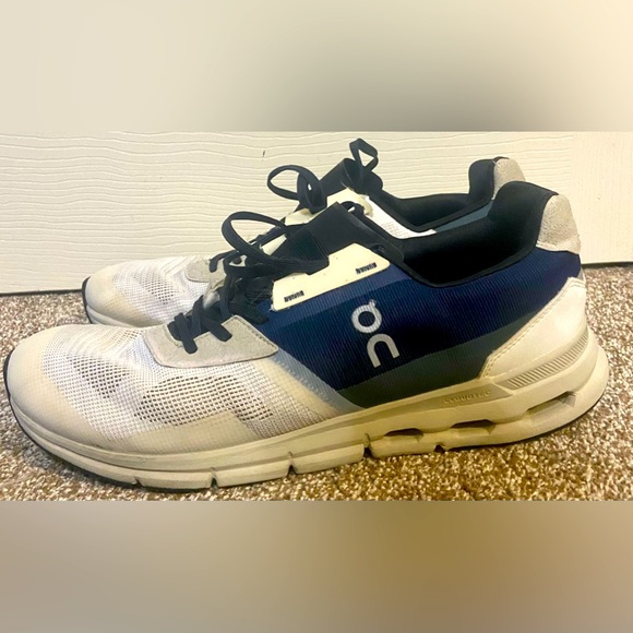 On Running | Shoes | On Mens Swiss Engineering Cloudrift White Black ...